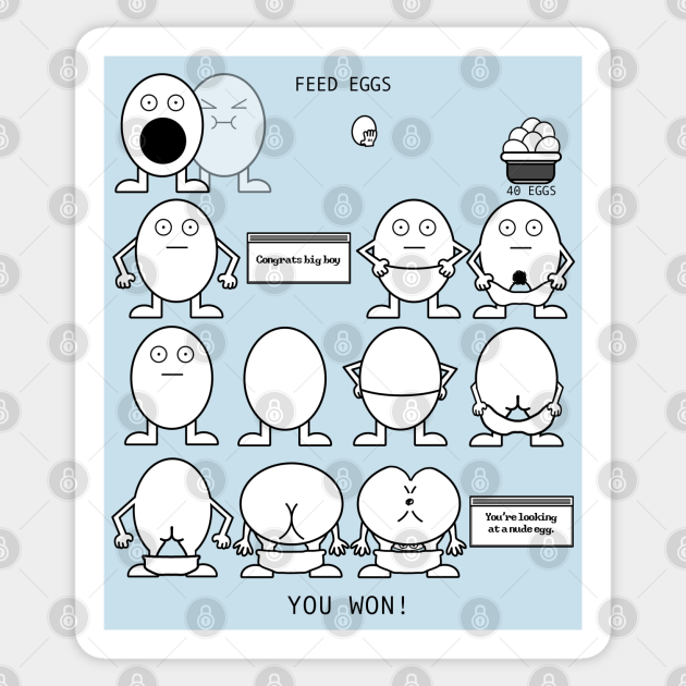 Eggman Game Feed Eggs Game Itysl I Think You Should Leave Sticker